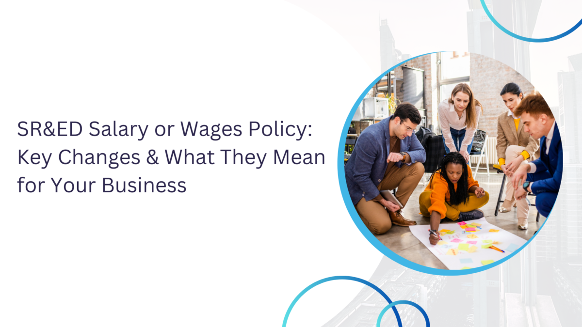 Updated SR&ED Salary or Wages Policy